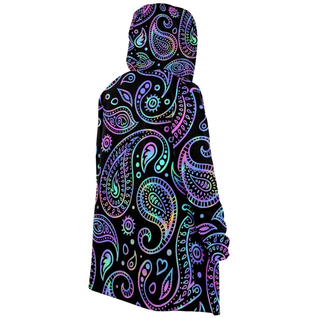 Colorful paisley hooded cloak – Rave bonfire